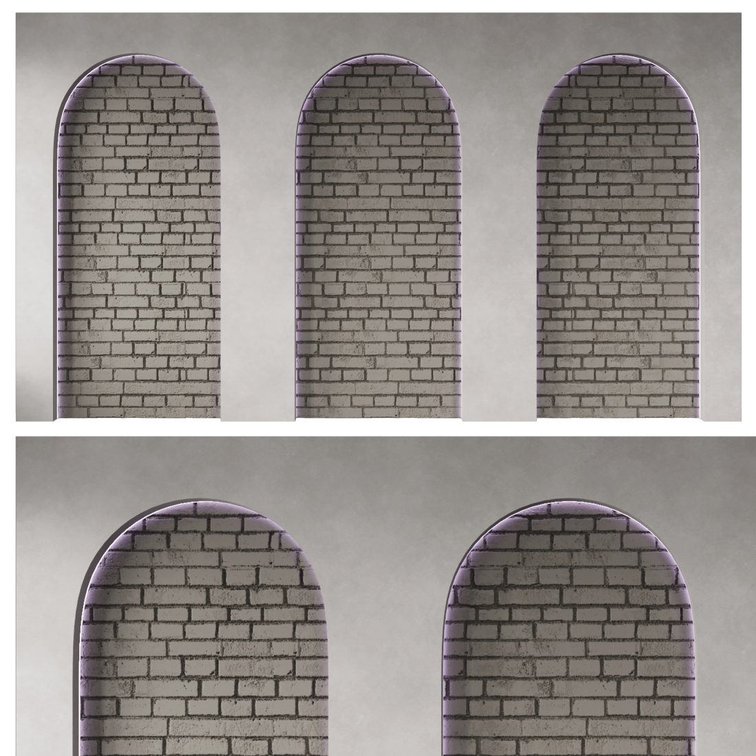 Arched Wall With Brick 3D Model for Corona | CGMood