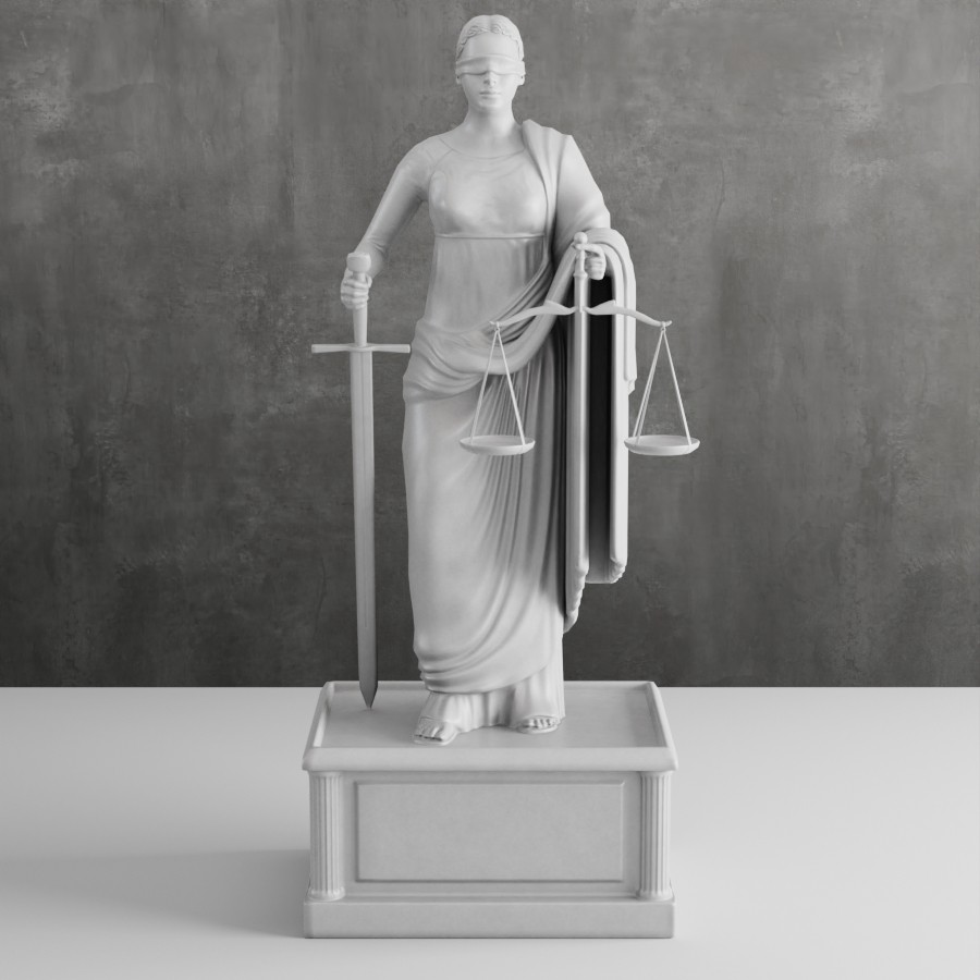 Themis Goddess Of Law And Justice - 3D Model for