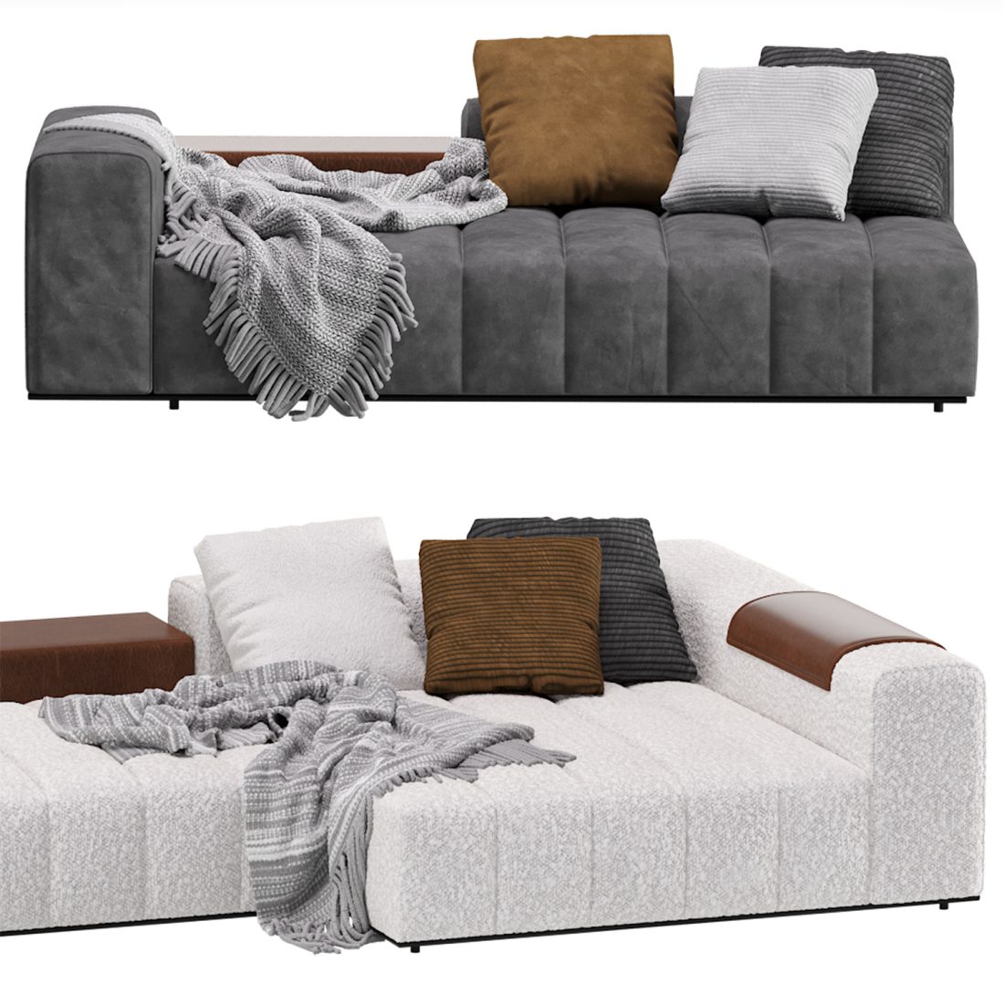 Goodman Modular Sofa 03 - 3D Model for Corona