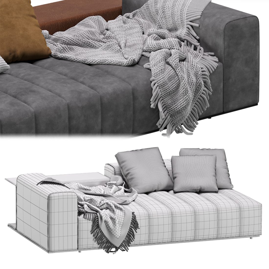 Goodman Modular Sofa - 3D Model for Corona