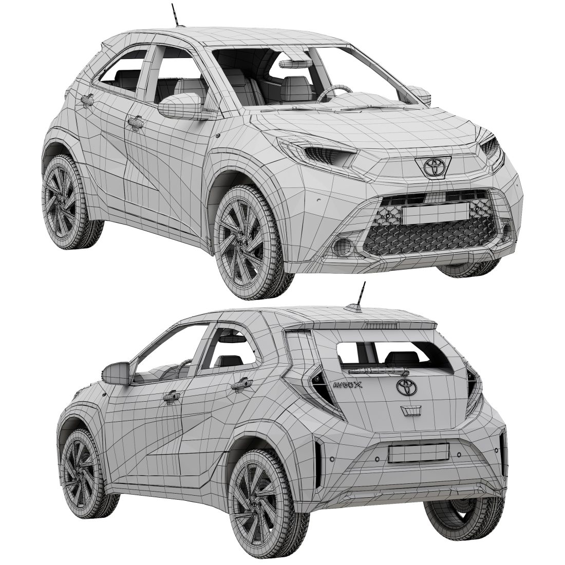 Toyota Aygo X - 3D Model for VRay
