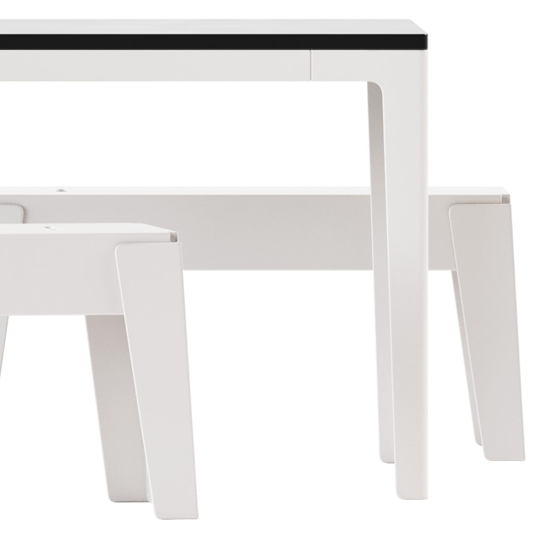 Pop Table Rectangle And Butter Bench By Designbyth - 3D Model for Corona