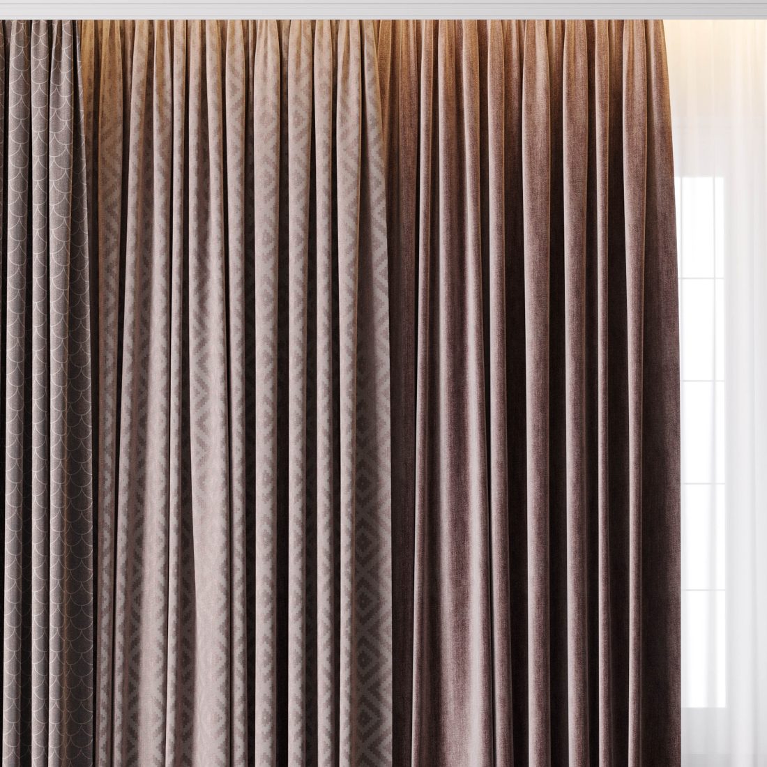 Hadi Curtain 80 3D Model for VRay, Corona | CGMood