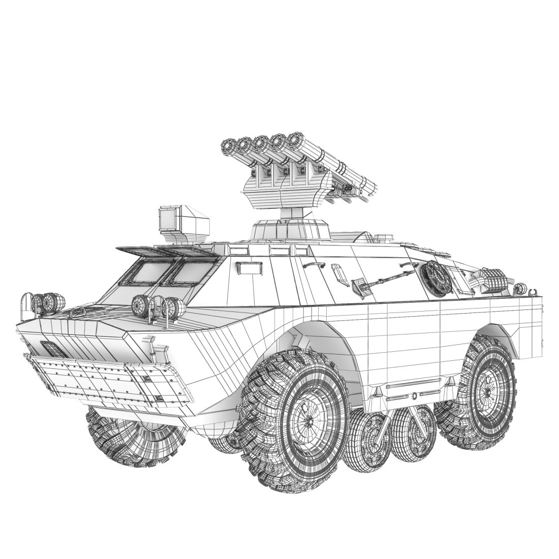 Brdm-2 9p148 Competition 1978 - 3D Model for VRay
