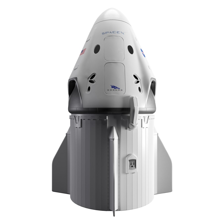 Spacex Crew Dragon - 3D Model for VRay, Corona