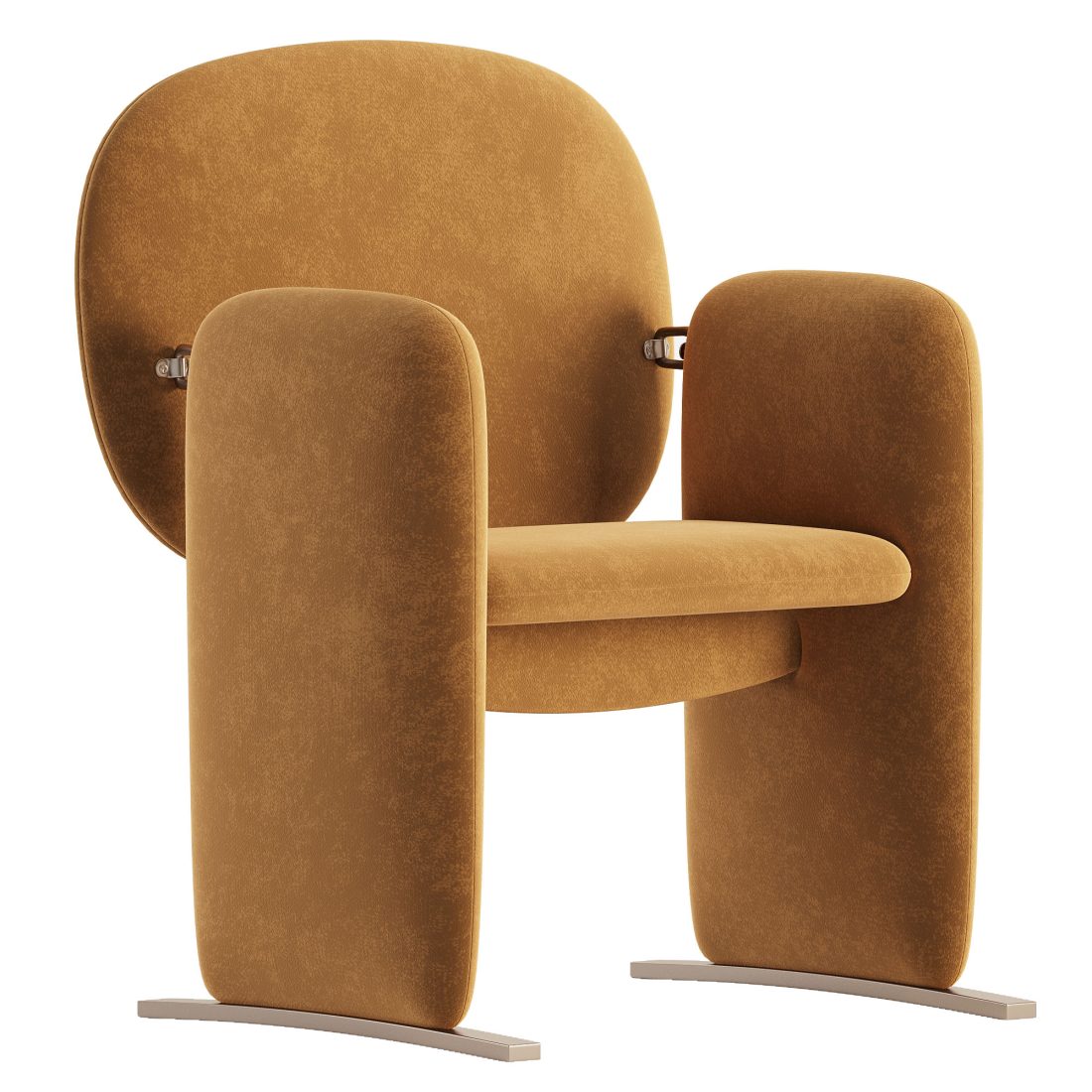 Recliner Dining Chair - 3D Model for VRay, Corona