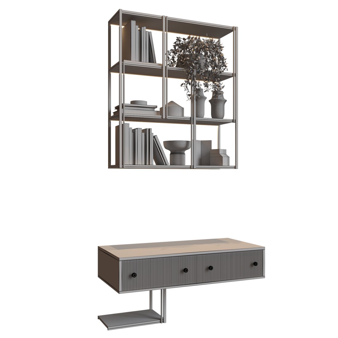 Desktop Set 02 - 3D Model for Corona