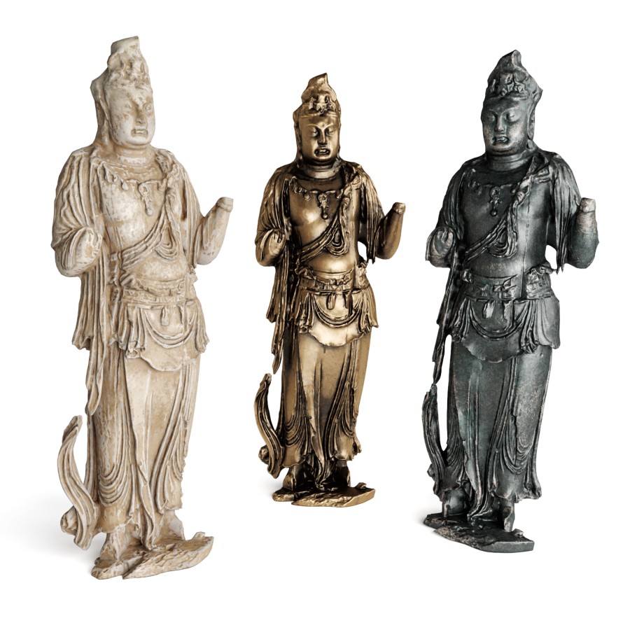 Standing Buddha Bodhisattva Sculpture 3D Model for VRay, Corona | CGMood