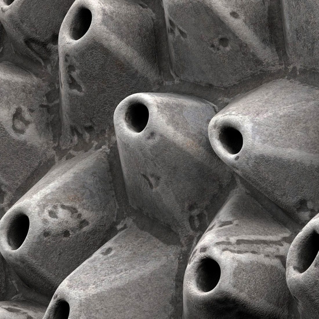 Panel Hole Coral N1 - 3D Model for VRay, Corona