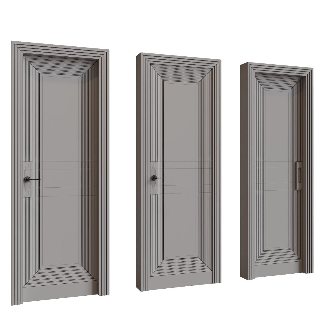 Texturedoor Modern - 3D Model for Corona
