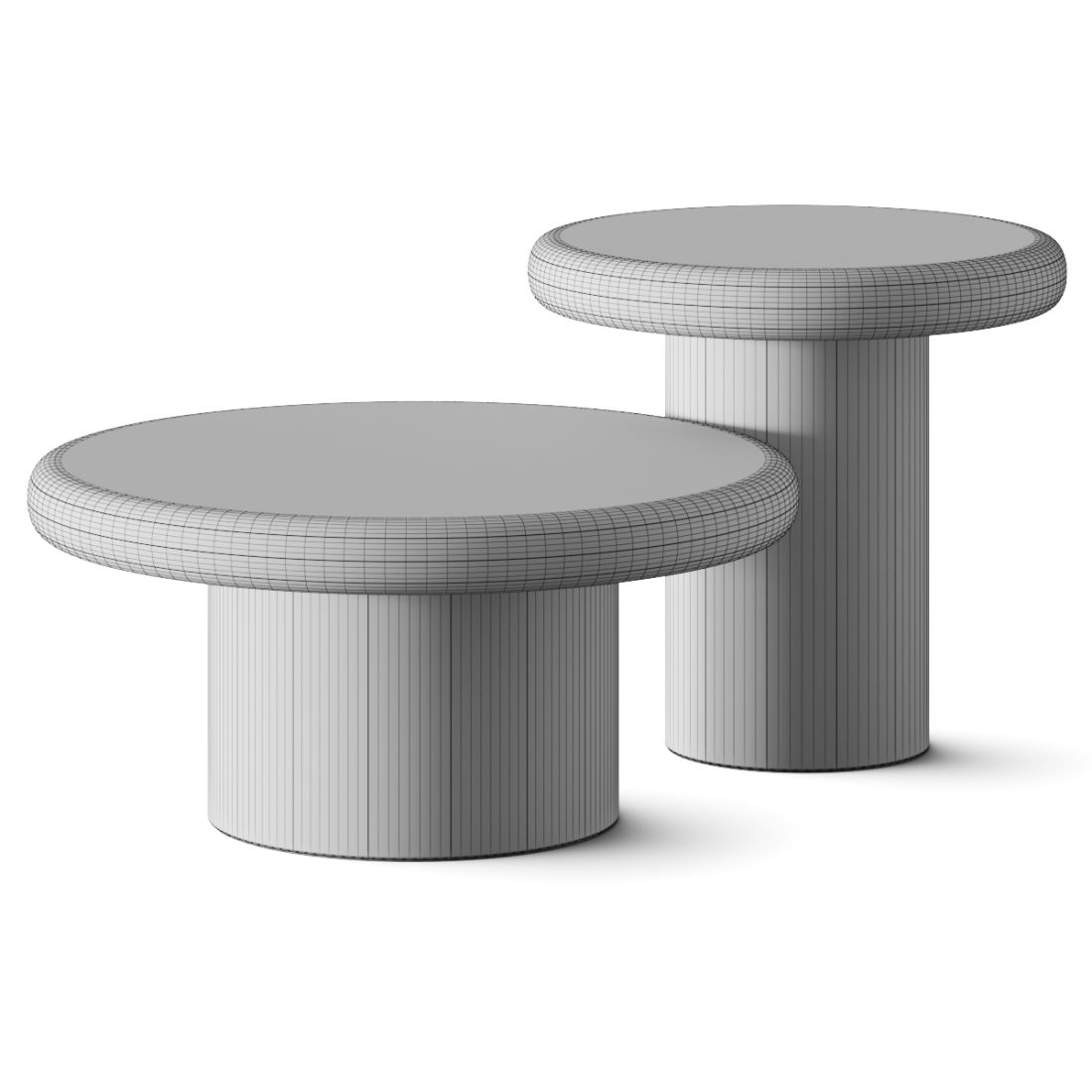 Eternity Modern Orazio Mushroom Coffee Tables 3D Model for VRay, Corona ...