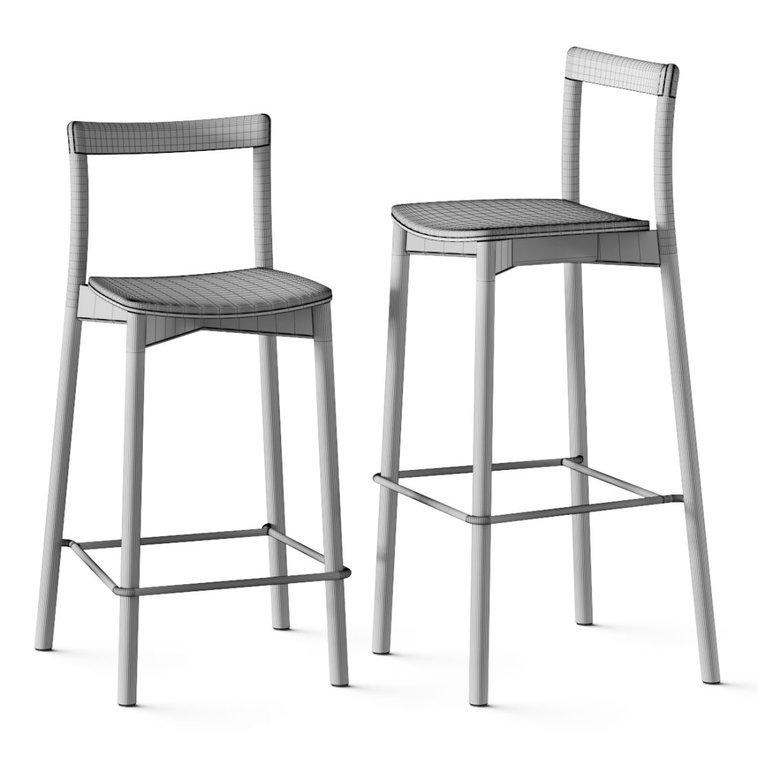Gemla Nordic Soft Bar Chair - 3D Model for VRay, Corona
