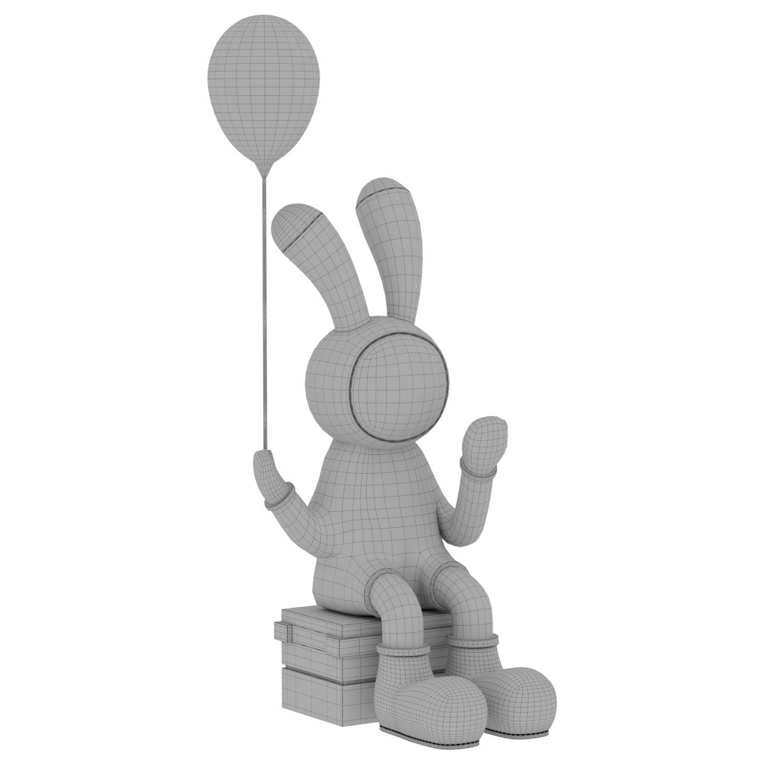 Rabbit Handicraft Decoration Sculpture - 3D Model for Corona