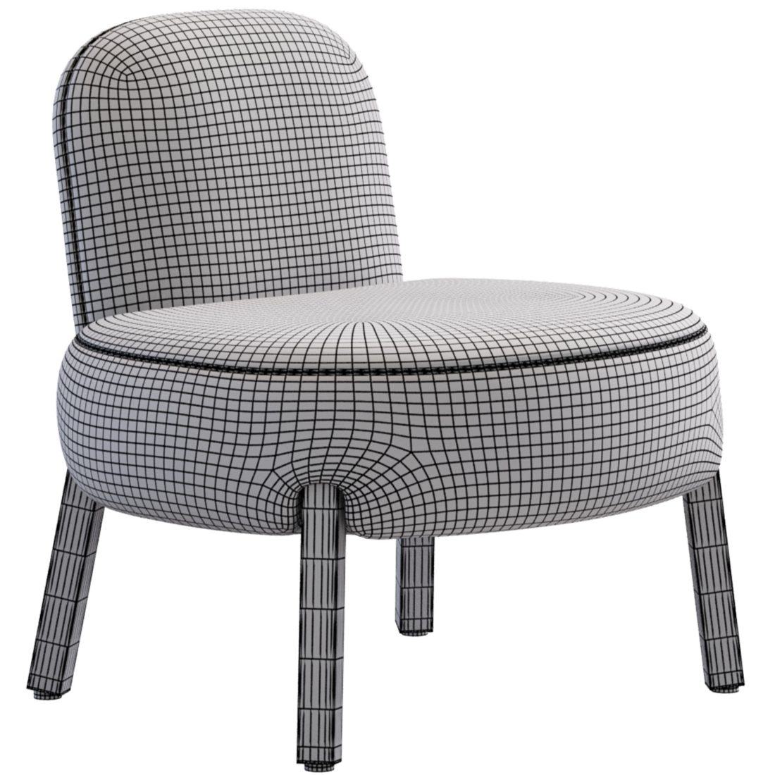 Bonobo Armchair By Moroso - 3D Model for Corona