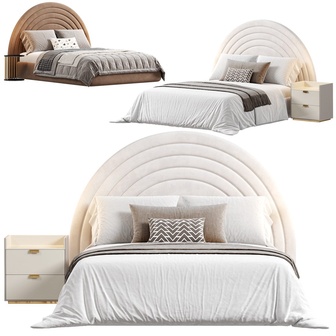 Barbera Bed By Thehighwall - 3D Model for Corona
