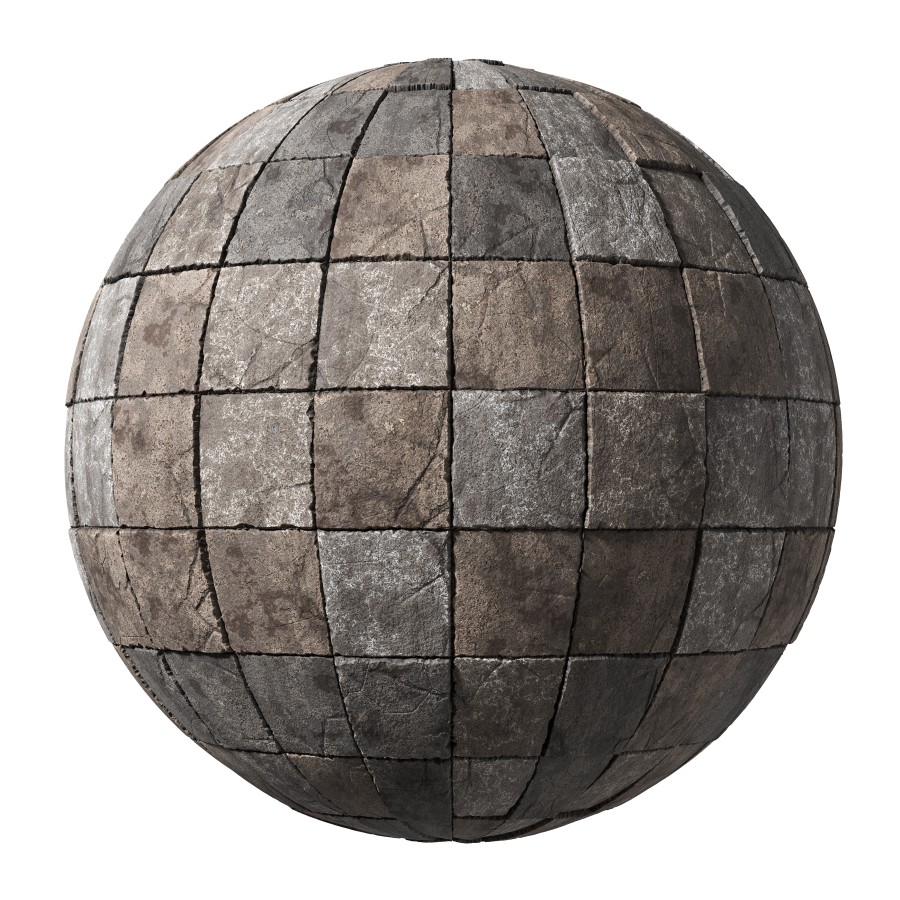 Seamless Tile Material 14 - 3D Model for VRay, Corona