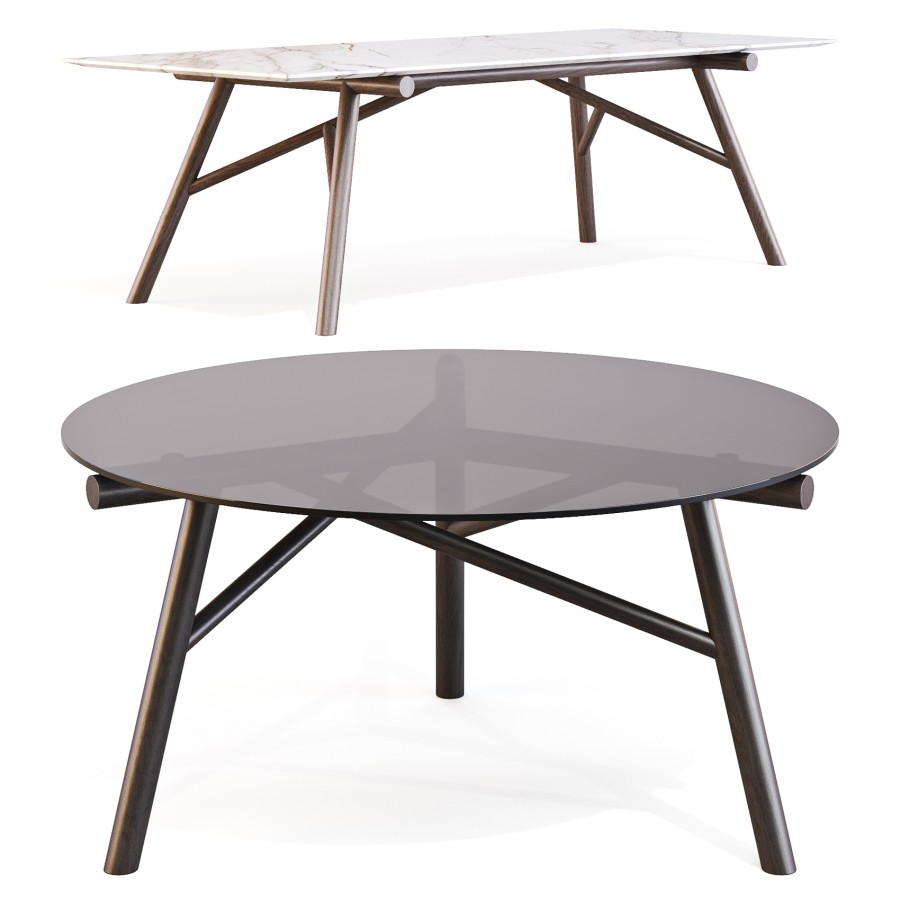 Pianca: Maestro - Dining Tables 3D Model for Corona | CGMood