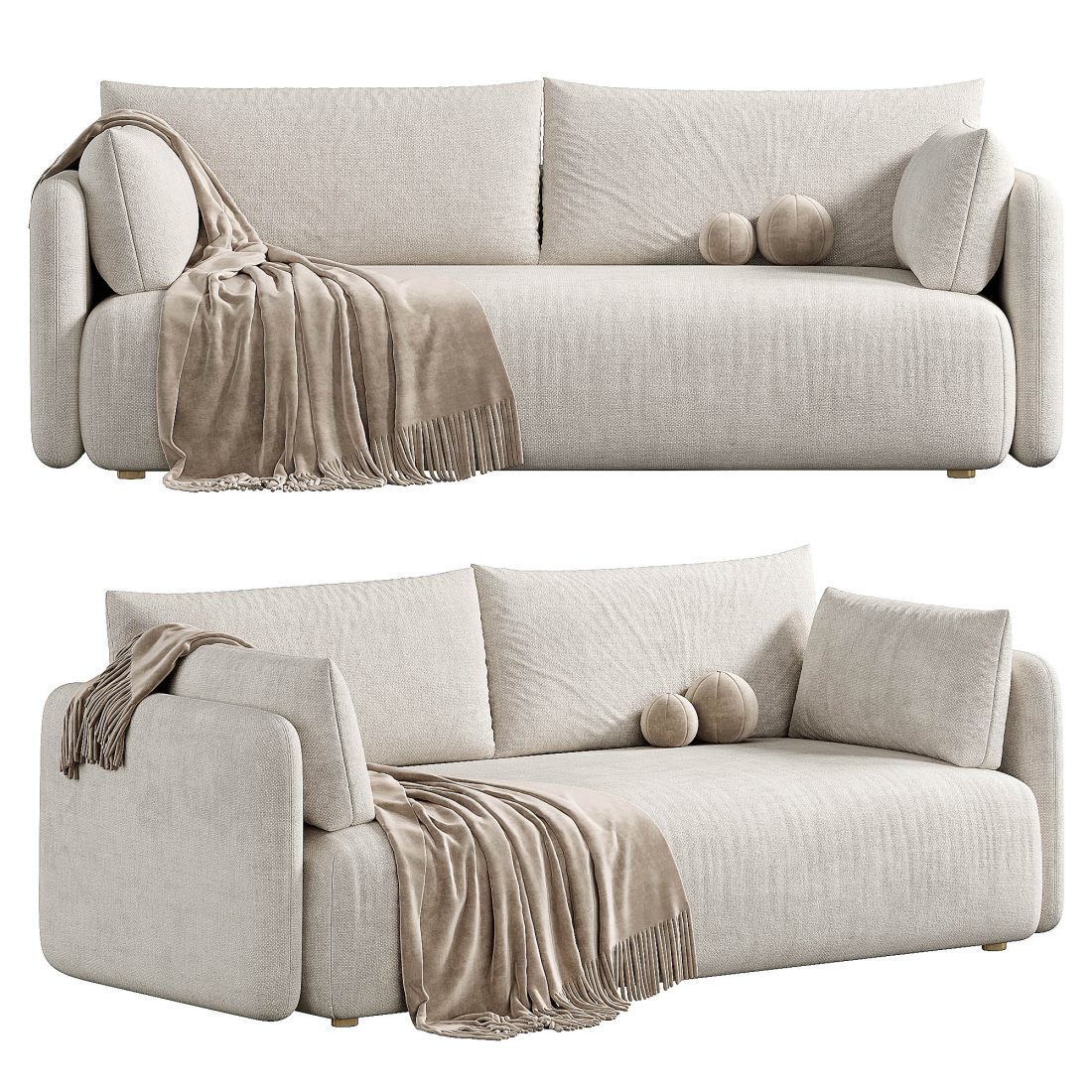 Offset Sofa 3D Model for Corona | CGMood