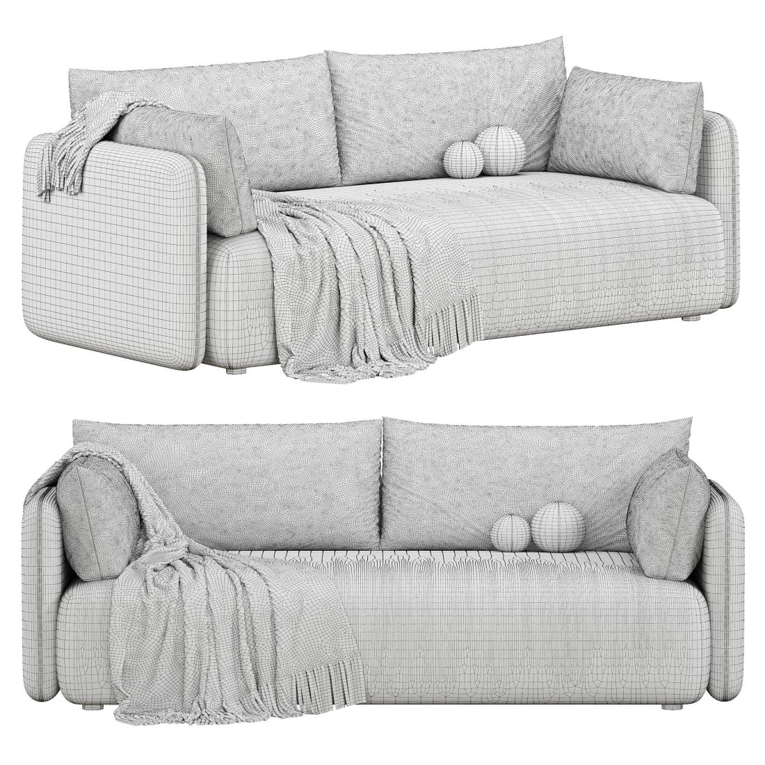 Offset Sofa 3D Model for Corona | CGMood