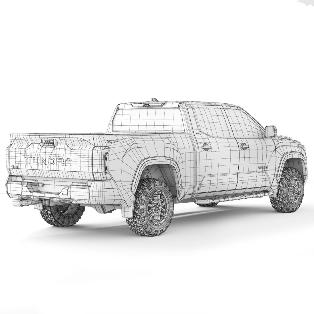 Toyota Tundra Sr5 Trd 2022 3D Model for VRay | CGMood