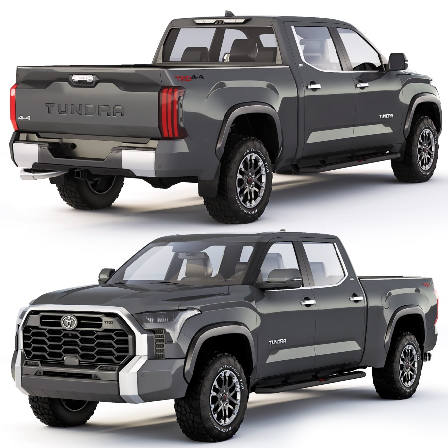 Toyota Tundra Sr5 Trd 2022 3D Model for VRay | CGMood