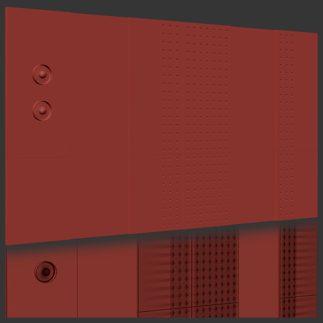 Wall Rock Panel 01 - 3D Model for Corona