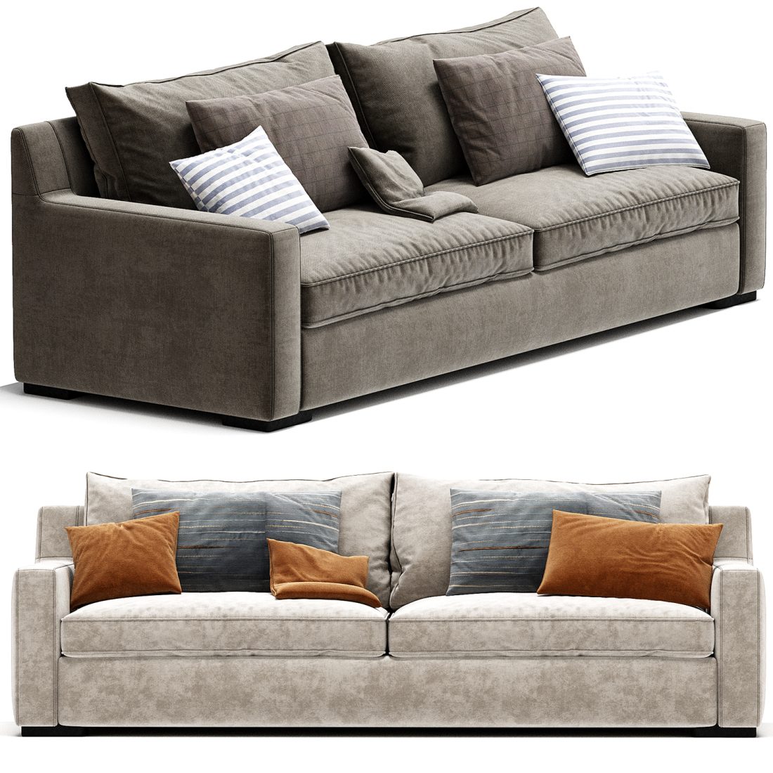 Brooklyn Sofa 3D Model for Corona | CGMood