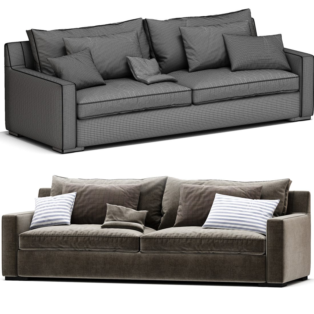 Brooklyn Sofa 3D Model for Corona | CGMood