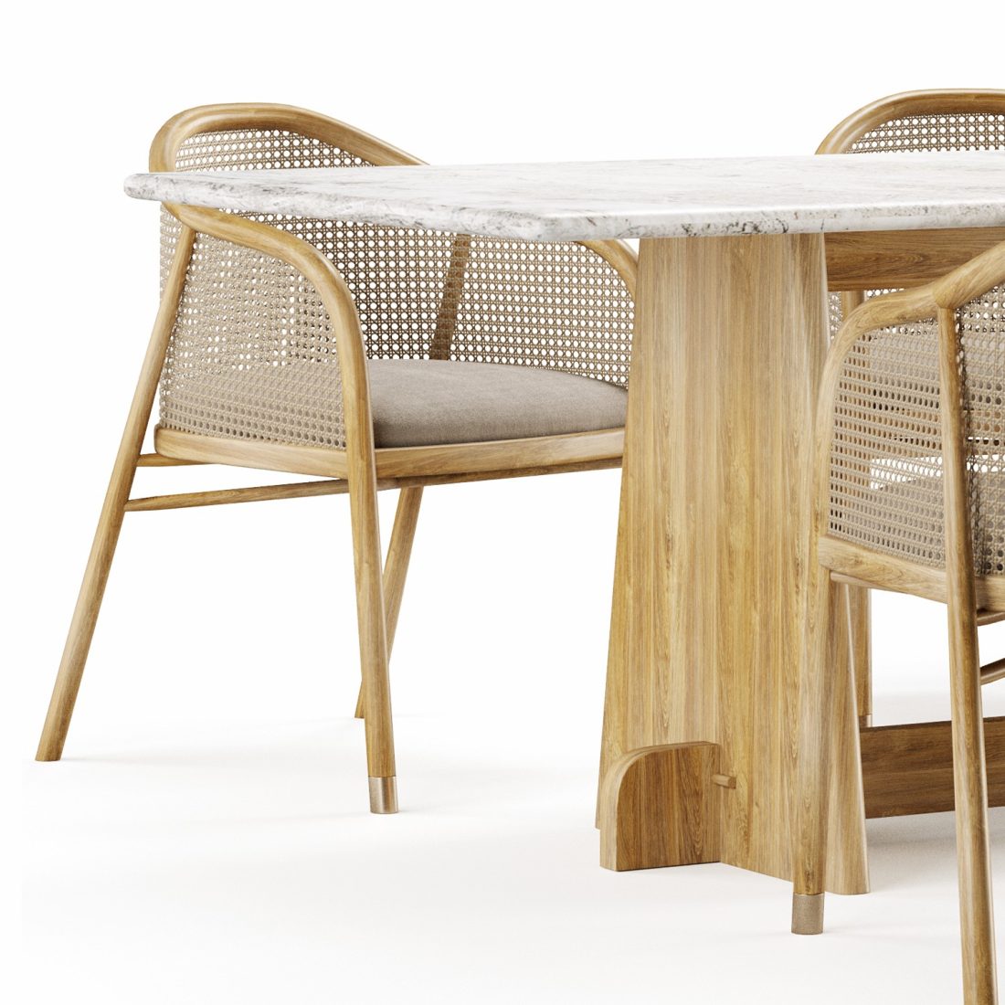 Dining Set By The Socialite Family - 3D Model for Corona