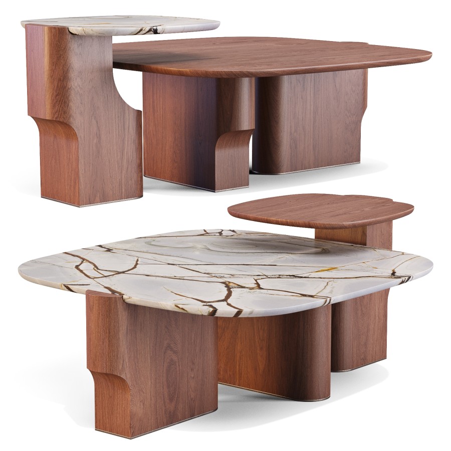 Paolo Castelli: Kenya - Coffee Tables 3D Model for Corona | CGMood