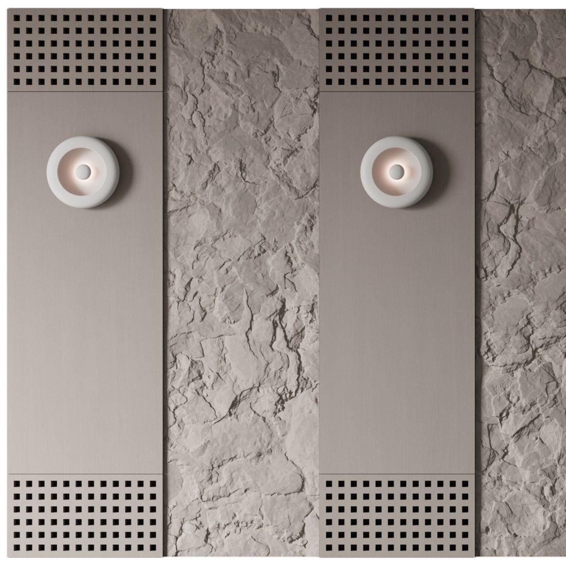 Wall Rock Panel №9 3D Model for VRay, Corona | CGMood