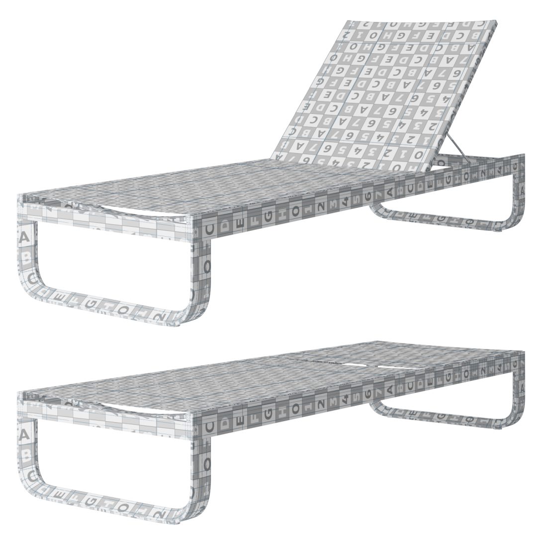 Globewest Pier Curve Sglobewest Pier Curve Suunbed - 3D Model for VRay ...
