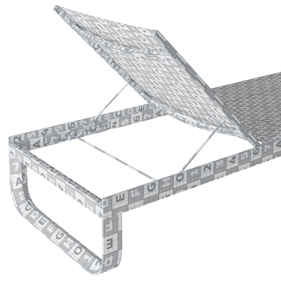 Globewest Pier Curve Sglobewest Pier Curve Suunbed - 3D Model for VRay ...
