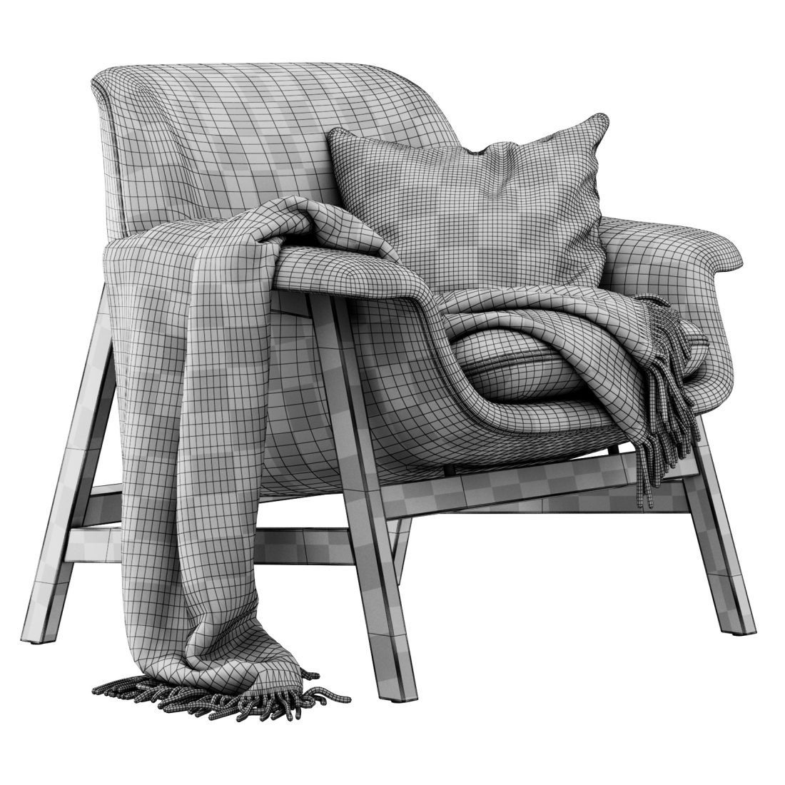 Agnese Armchair By Tacchini 3D Model for VRay | CGMood