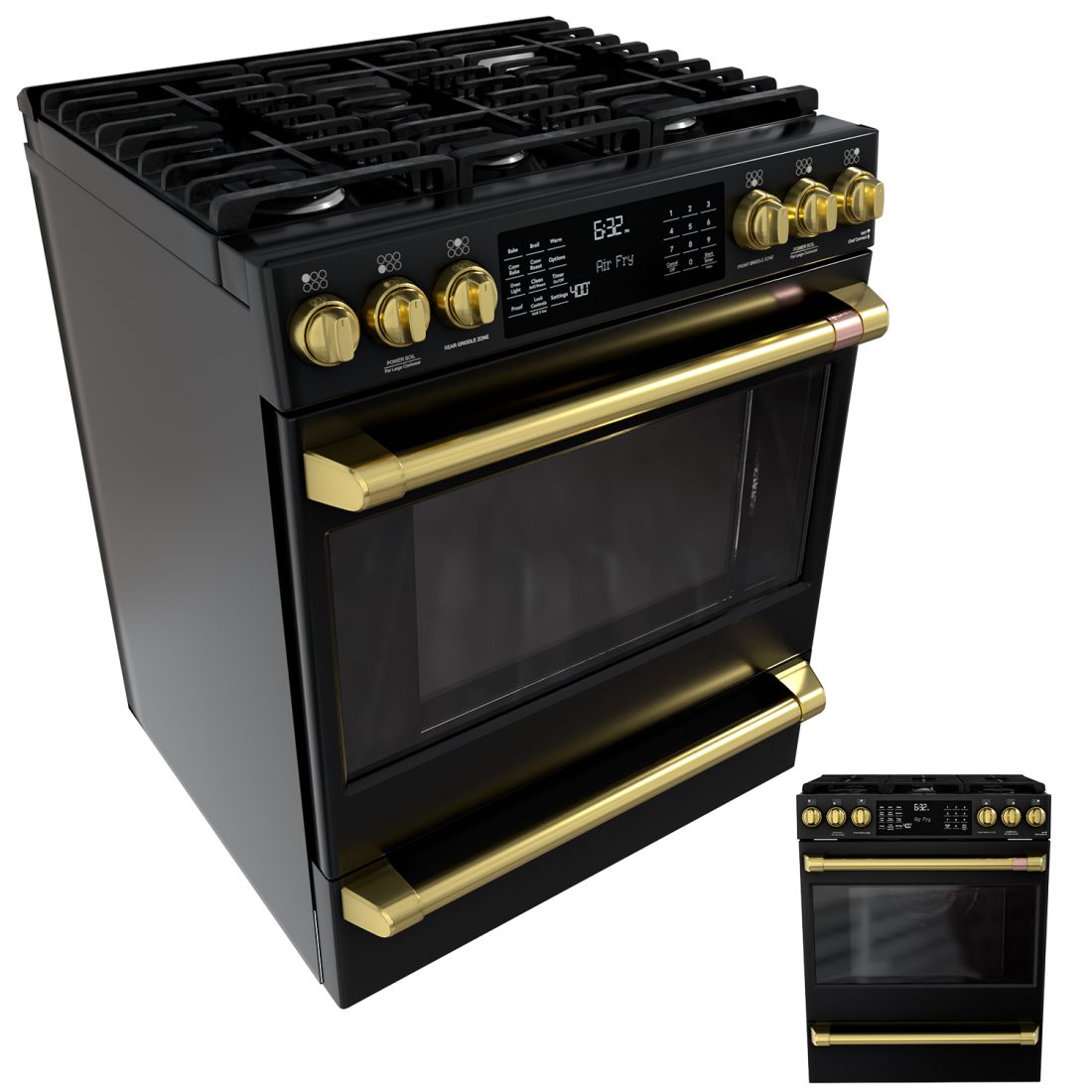 Café 30" Smart Slide-in, Front-control Gas Range 3D Model for VRay ...