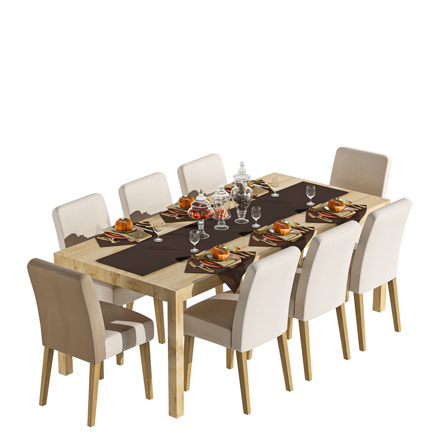 Dinner Table 010 3D Model for VRay | CGMood