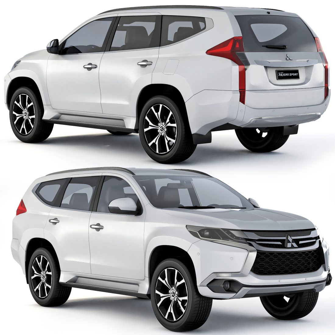 Mitsubishi Pajero Sport 2015 3D Model for VRay | CGMood