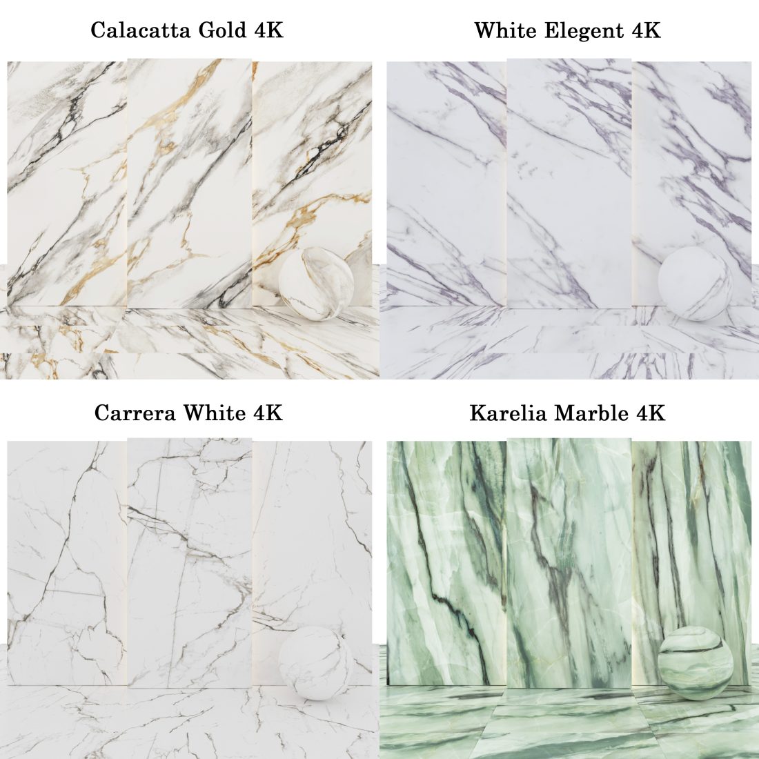 Collection Marble 98 - 3D Model for VRay