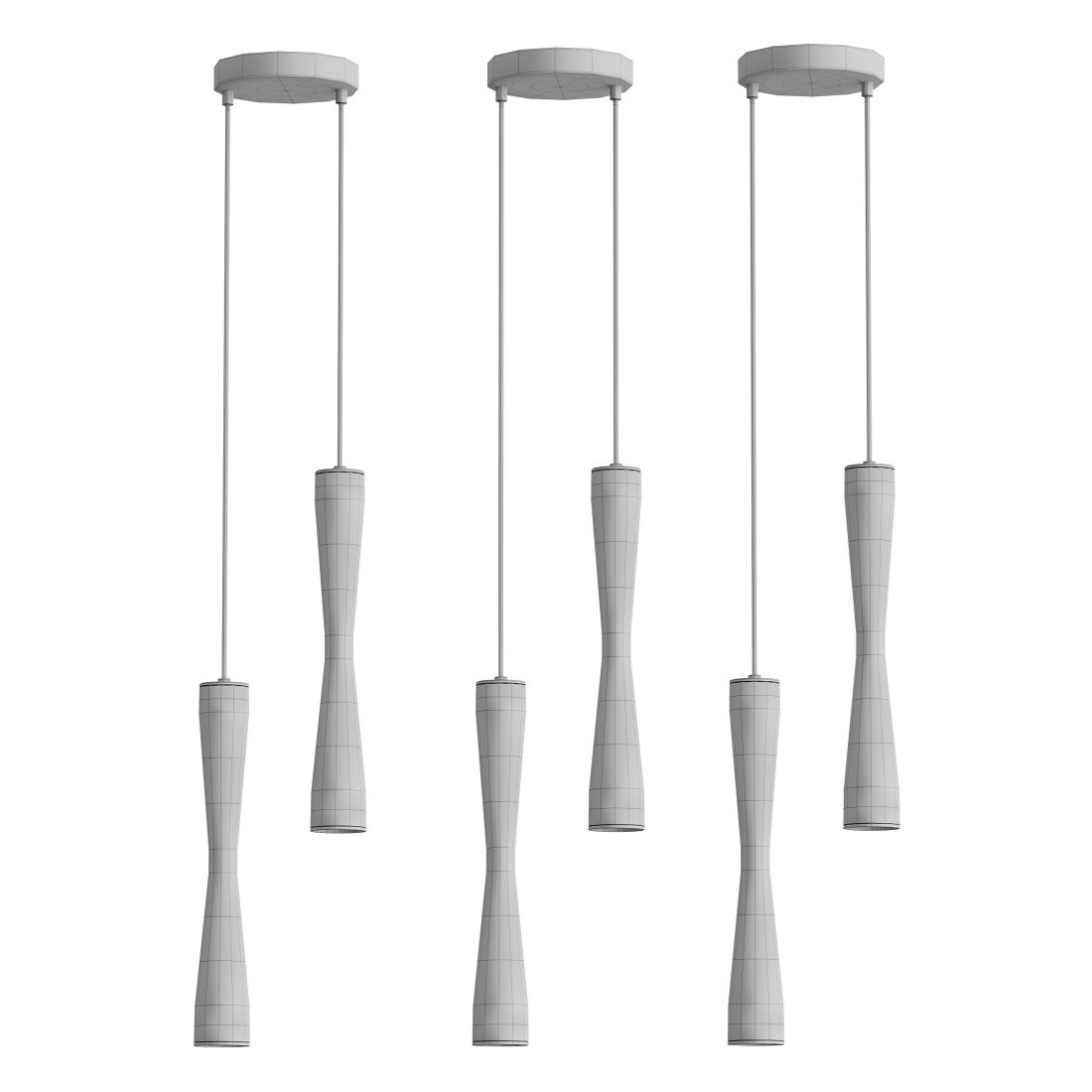 Ready Made Combination Of Orvin Duo Luminaires - 3D Model for Corona