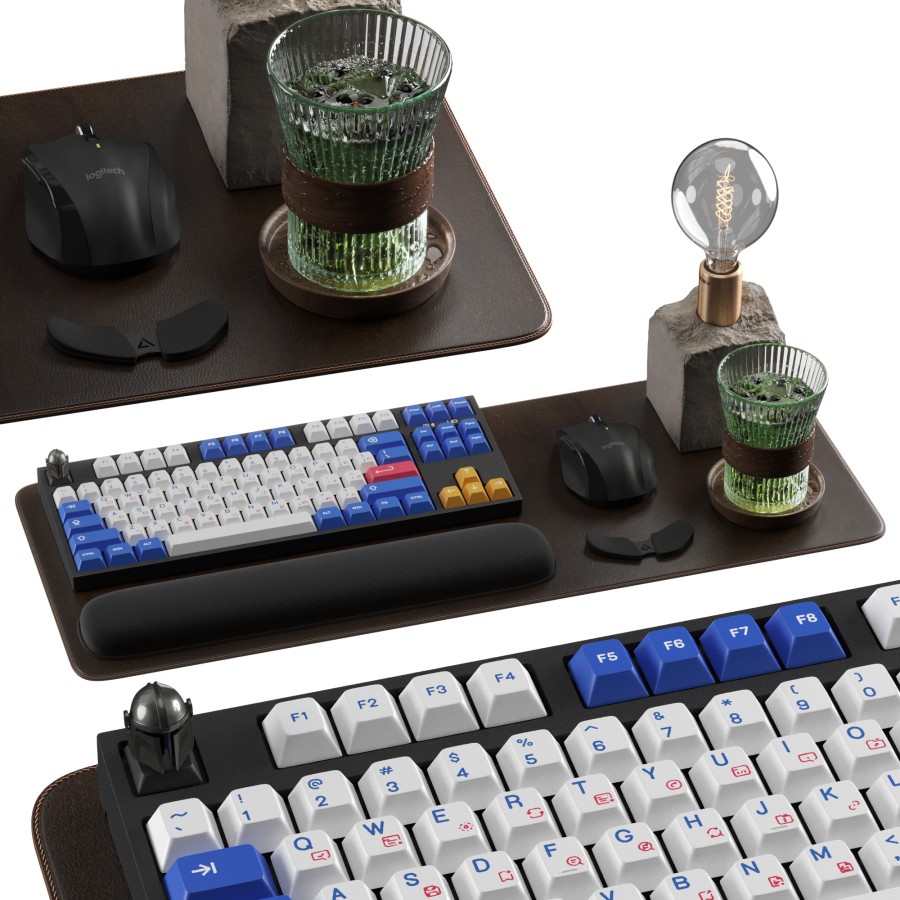 Keyboard And Mouse Set 001 - 3D Model for VRay, Corona