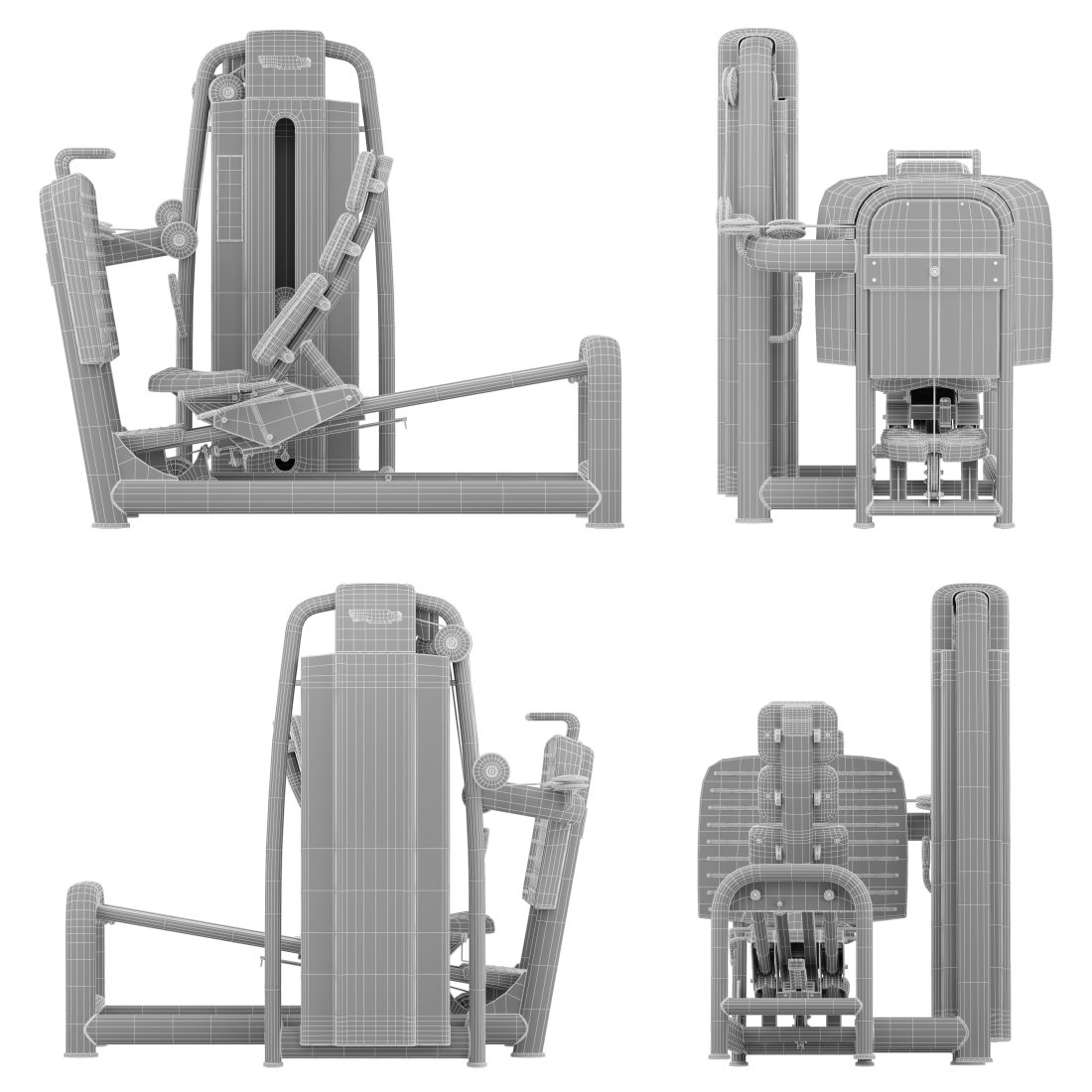 Technogym Selection 700 - Leg Press 3D Model for VRay | CGMood