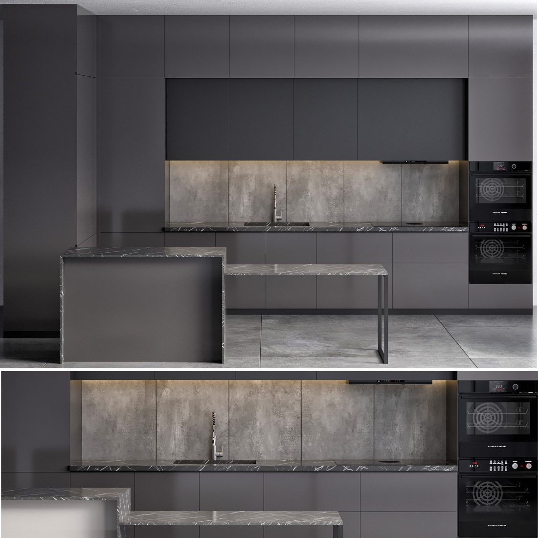 Kitchen No.15 3D Model for VRay, Corona | CGMood