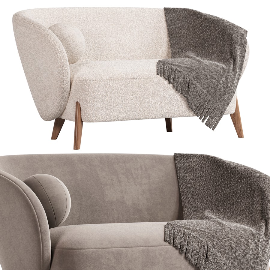 Tilar Sofa - 3D Model for Corona