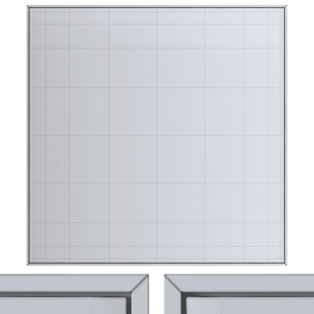 Set Of Two Large Square Wall Paintings 2771 3D Model for VRay, Corona ...