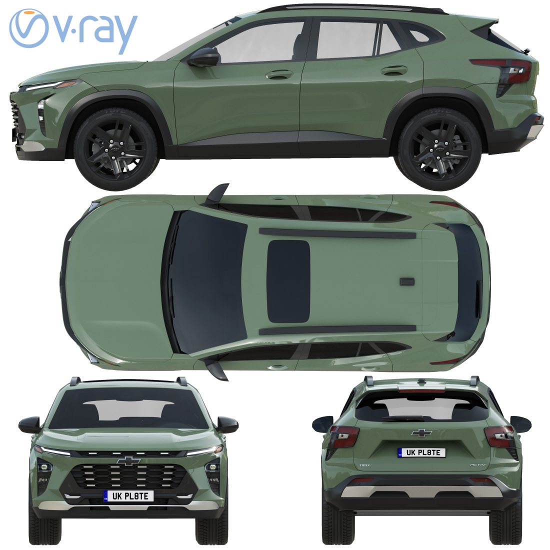 Chevrolet Trax Activ 2024 3D Model for VRay | CGMood