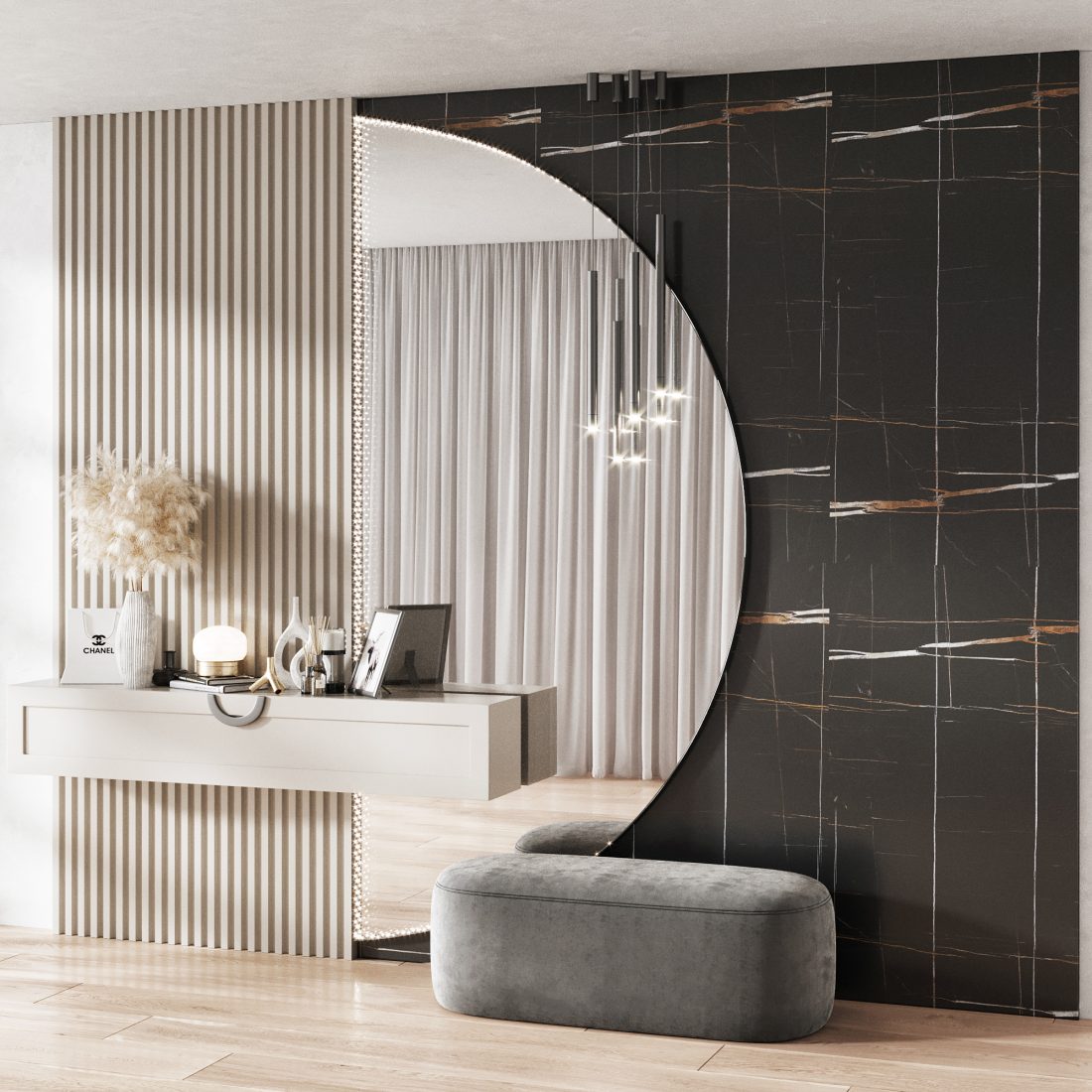 Hallway Set | №10 - 3D Model for Corona