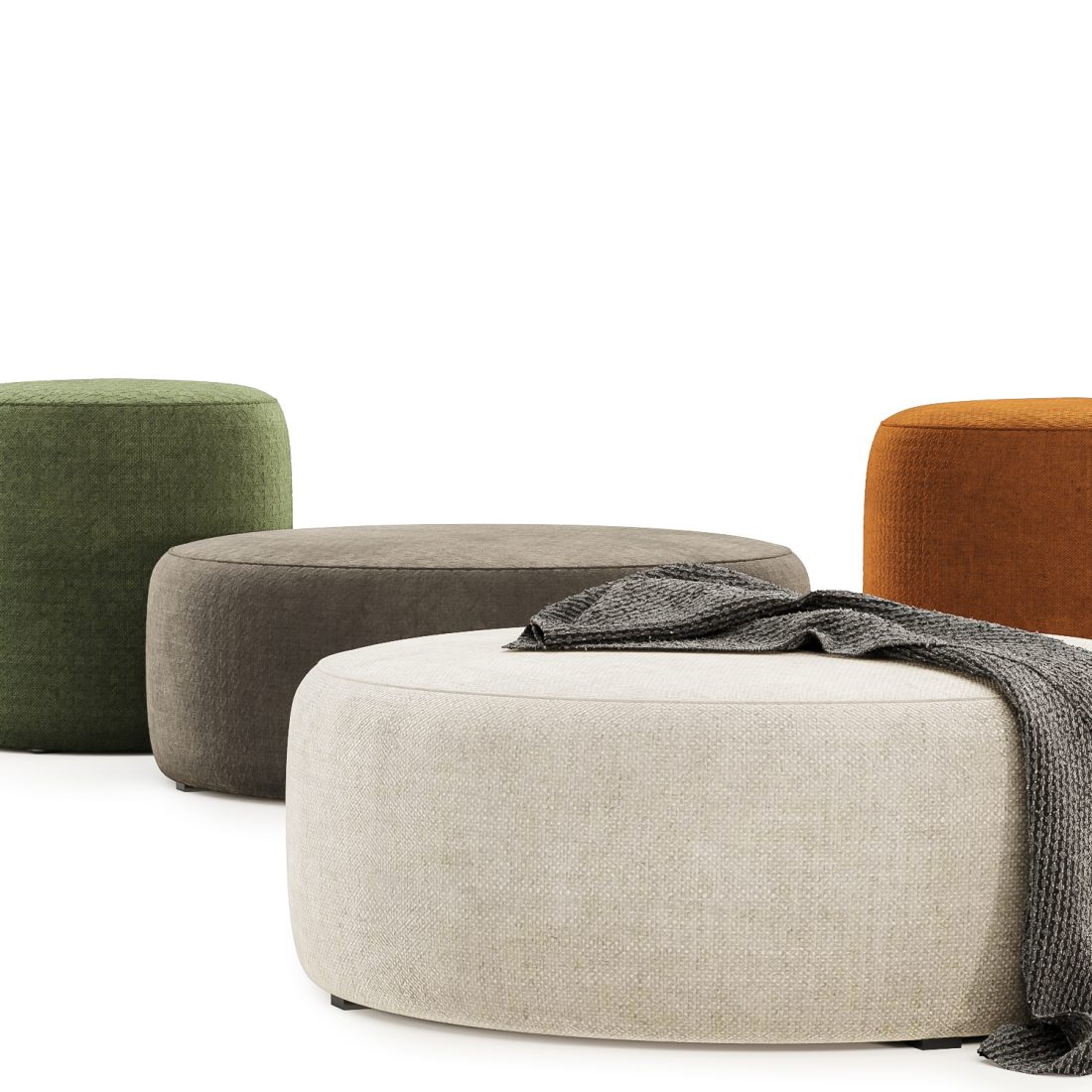 Folk Pouf 3D Model for VRay, Corona | CGMood