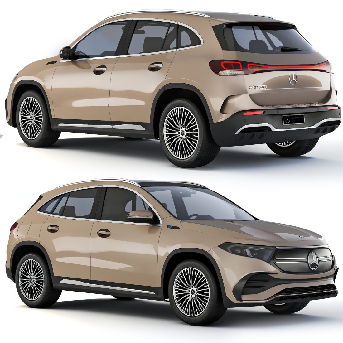 Mercedes-Benz EQA 2022 - 3D Model for VRay
