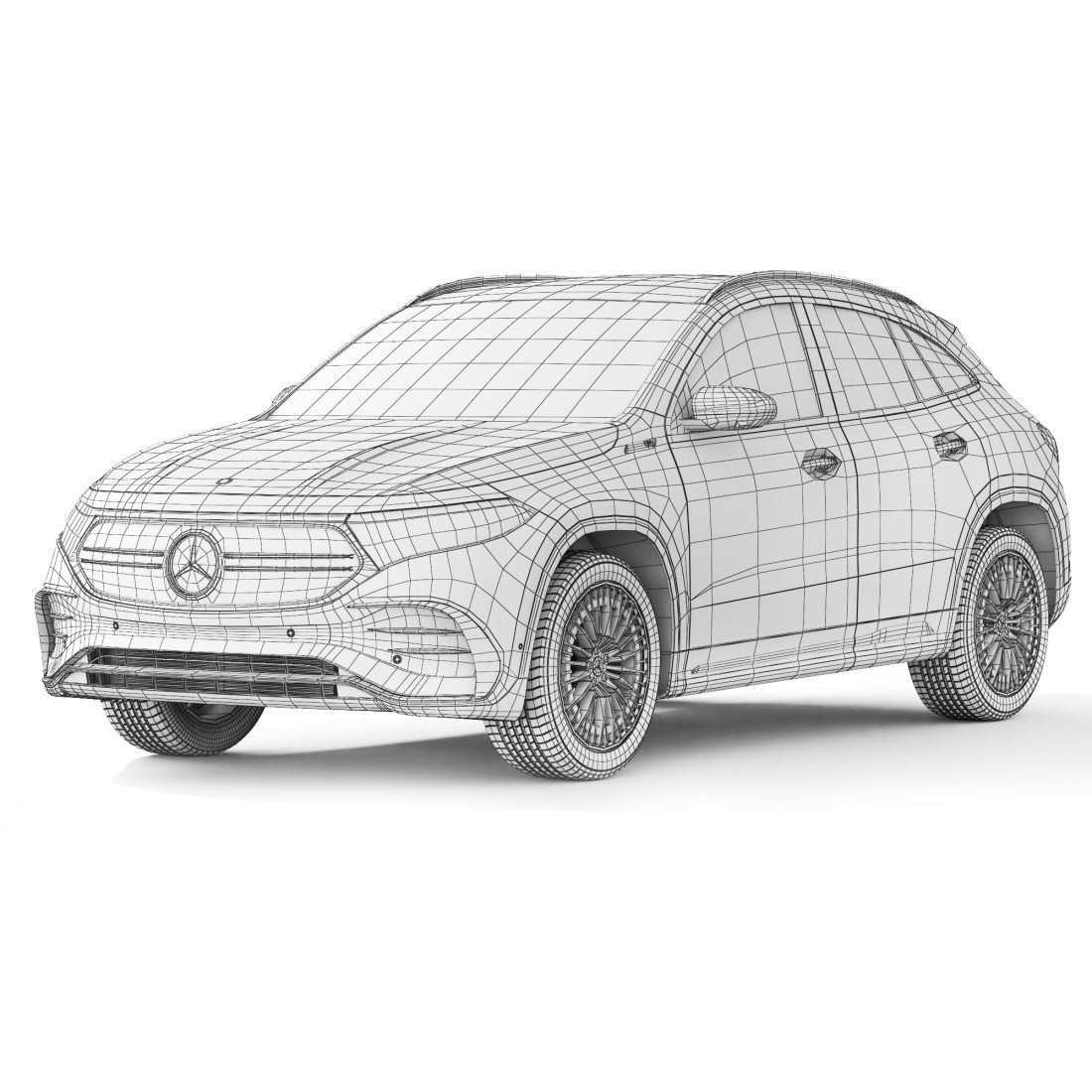 Mercedes-Benz EQA 2022 - 3D Model for VRay