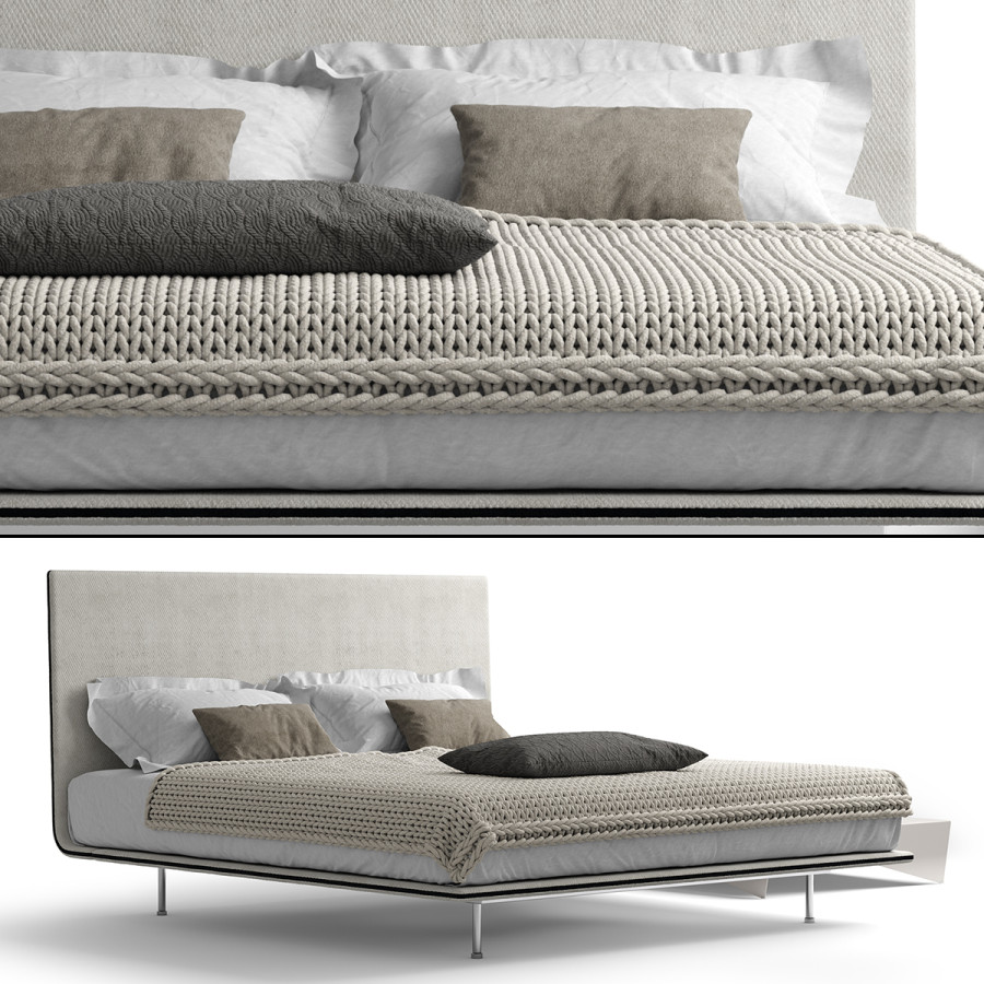 Bonaldo Thin Ego Bed - 3D Model for VRay